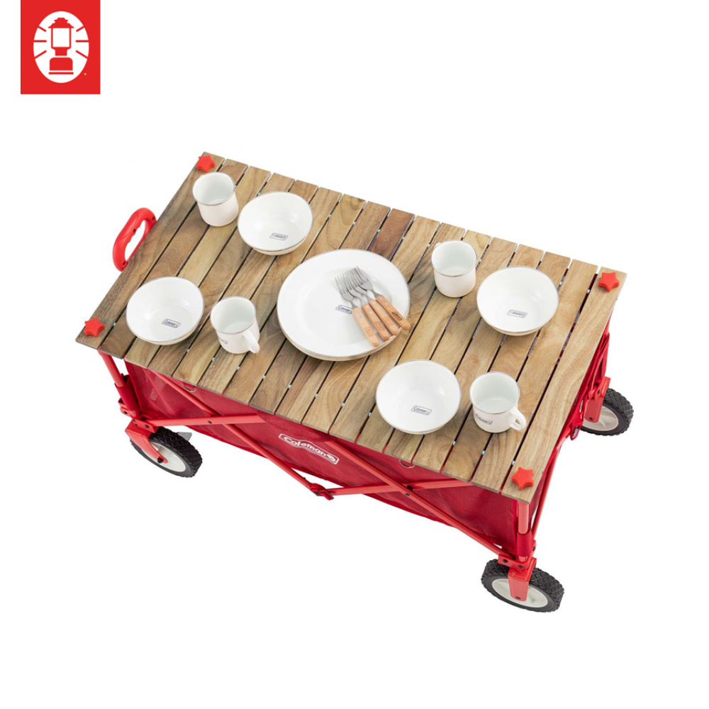 Outdoor Wagon Wood Roll Table