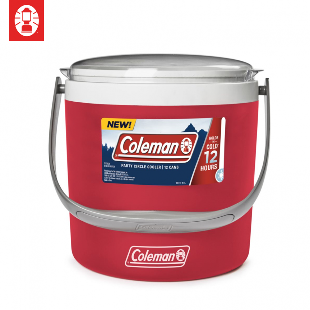 9QT Party Circle Performance Cooler Box Red