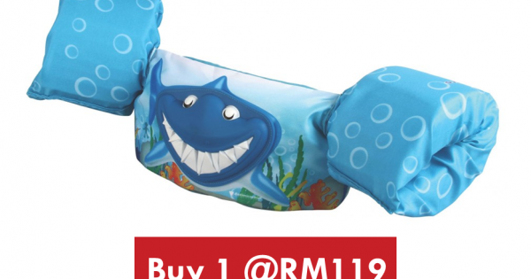 Stearns® Puddle Jumper 3D PES Shark Swimming Beach Pool KIds Children ...